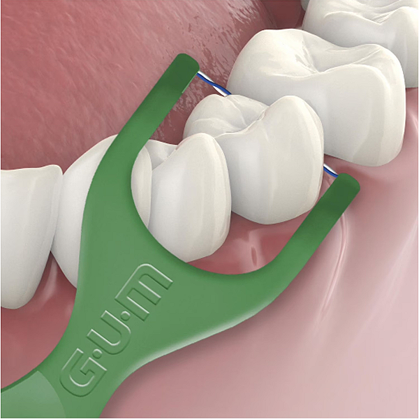 Fio Dental Flosser Dual Technique - Gum - Produtos Médicos Odontológicos