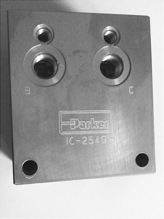 Bloco Sem Válvula Suspensão, Basecutter Parker IC-2548 CB11447498 ...