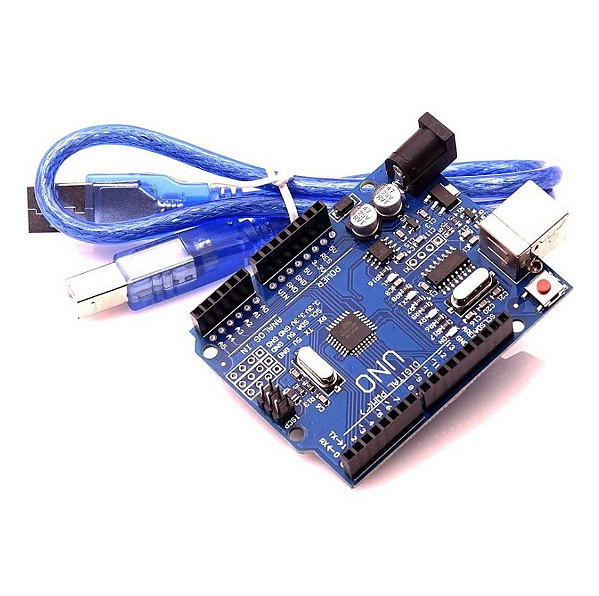 Comprar Arduino UNO R3 CH340G + Barra de pinos + Cabo USB | Arduino e ...