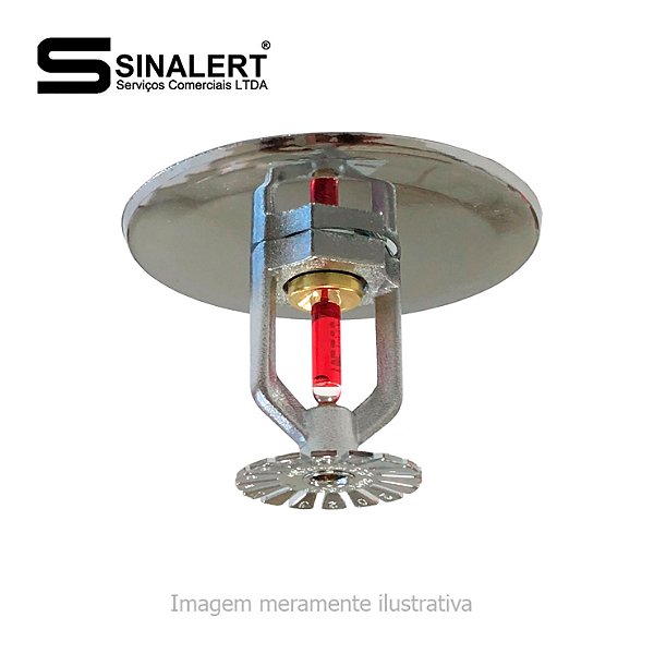 BICO DE SPRINKLER PENDENTE 3/4″ 68º COM CANOPLA - Sinalert ...