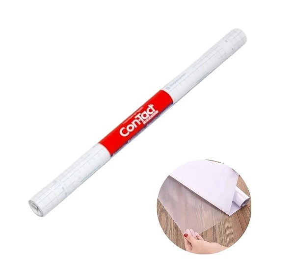 Papel Contact Adesivo Transparente 45 cm x 10 m 0,60 - Contact - Yes ...