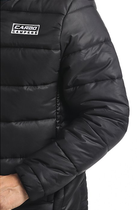 jaqueta-puffer-personalizada-preta-carbocampers - Carbo Campers