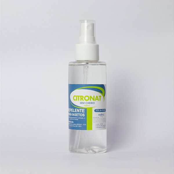 Repelente Citronat Spray Sem Cheiro 10% IR 3535 Nativa Farma 120 ML ...