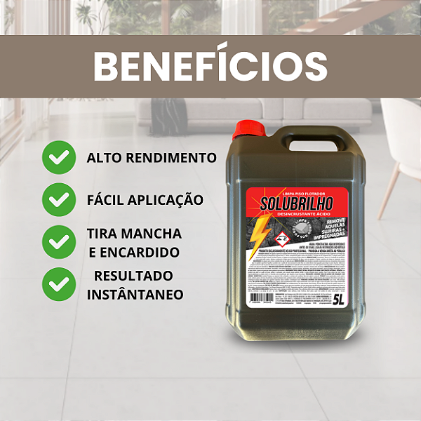 Limpa pisos Solubrilho 5 litros - Solubrilho