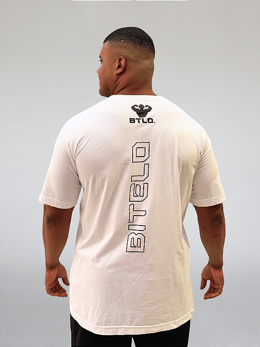 Camiseta Bitelo Phrases Branca - Só 4 sacos de Cimento - Loja do Bitelo
