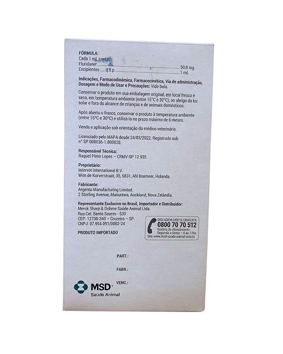 Exzolt 5% POUR-ON 250ML - Planeta Agrícola