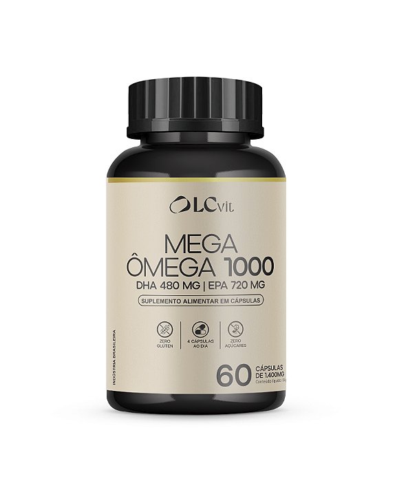 MEGA ÔMEGA 1000 - LC VIT VITAMINAS