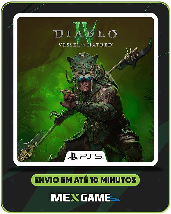 DIABLO IV: VESSEL OF HATRED DLC - PS5 - MÍDIA DIGITAL - Mex Games