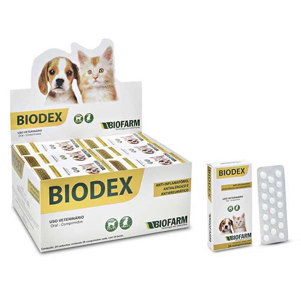 Biodex 0,5 Mg - Cx 20 Cp - Raça Pet