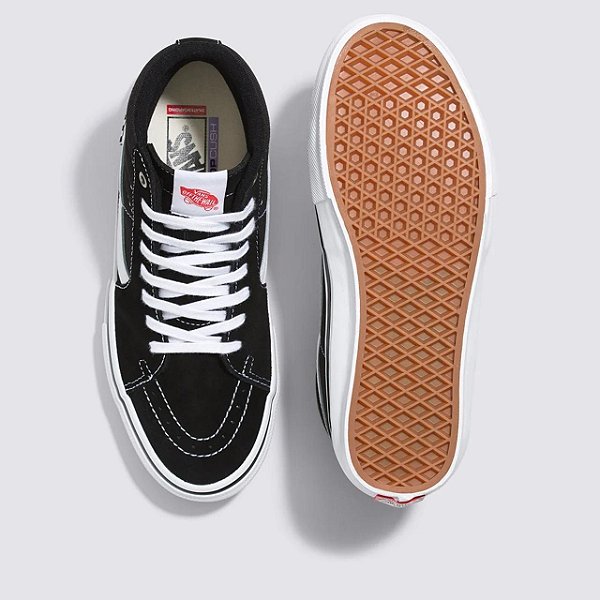 Tênis Vans Sk8 Hi Pro Classic Black White - JD Skate Shop