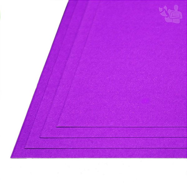 Papel Neon - Roxo - 180g - A4 - SupperPapel | 10 anos!