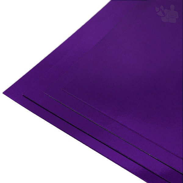 Papel Laminado - Lamicote - 250g - Roxo - A4 - SupperPapel | 11 anos!