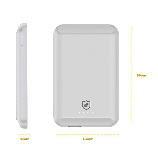Carregador Portátil Nano Snap Wireless - Branco (Reembalado) - Gshield ...
