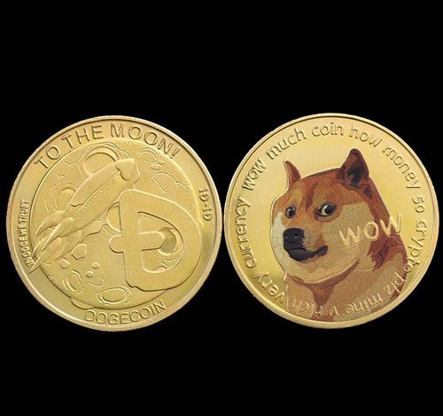 Moeda Dogecoin Dog Físicas Criptomoedas Para Colecionador - MoedaRara ...