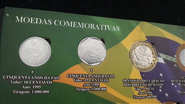 Album completo da familia do Real 1994 a 2018 - MoedaRara Numismática