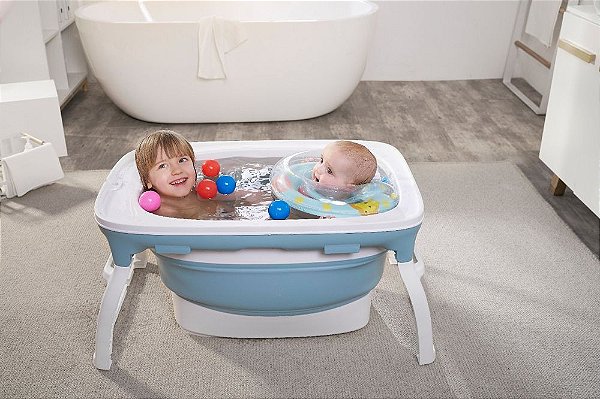 Banheira de Plástico Média Azul - Baby Pil - GraviDicas Store ...
