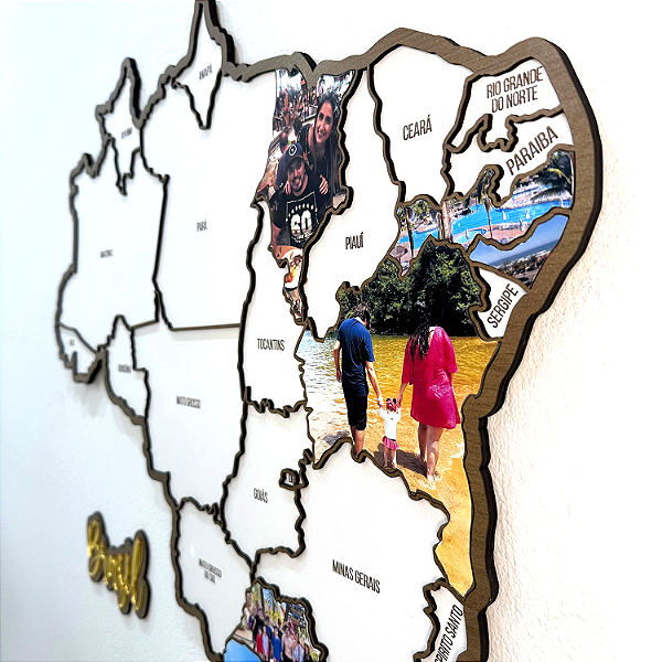 Mapa de Fotos - Brasil - Lumina Decor