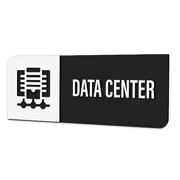 Placa de Sinalização Indicativa - Data Center - Lumina Decor