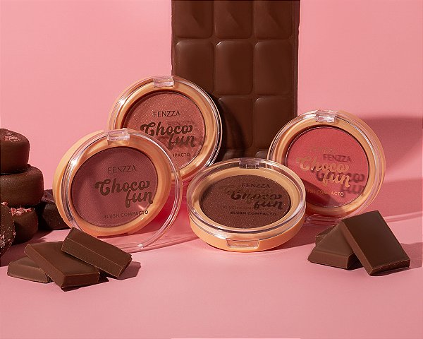 BLUSH COMPACTO CHOCO FUN - Loja Fenzza Make Up