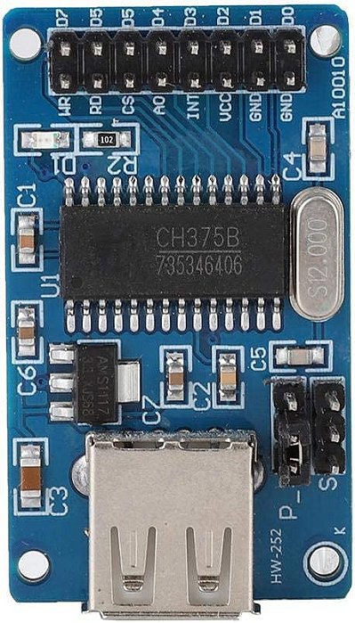 Módulo USB Host CH376S Interface Serial - Eletrogate - 12 anos!