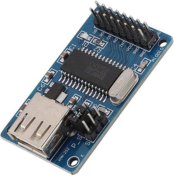 Módulo USB Host CH376S Interface Serial - Eletrogate - 12 anos!