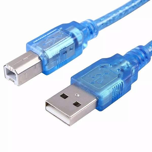 Cabo USB 2.0 A/B 50cm - Eletrogate - 12 anos!
