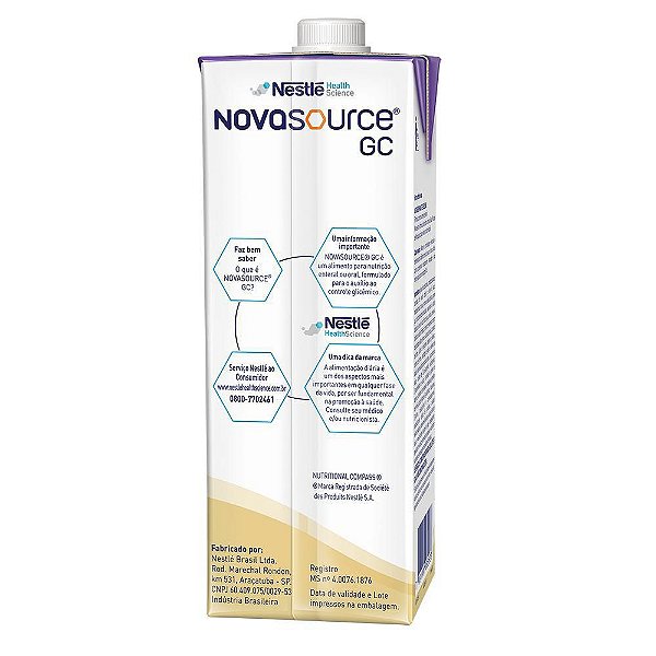 Novasource GC - AgilMed - Medicamentos Especiais e Nutrição Clínica