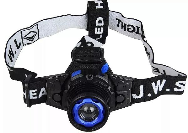 Lanterna De Cabeça Profissional Com Ajuste De Foco Bateria Recarregáve