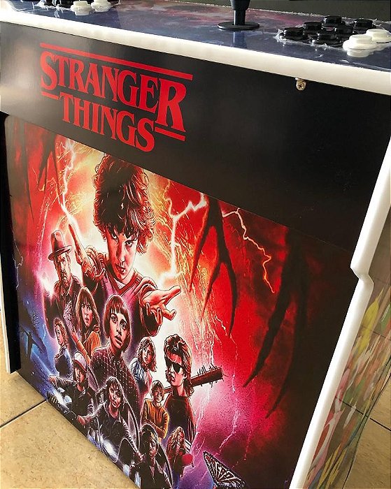 Arcade Fliperama Multijogos 32 Polegadas Slim Stranger Things X Super