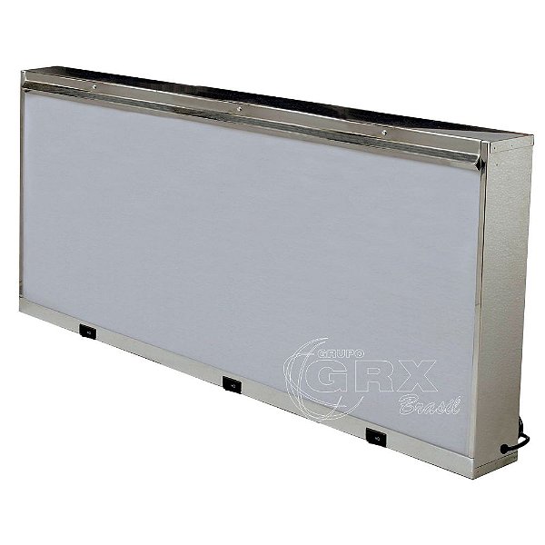 Negatoscópio Konex Led em Aço Inox 03 Corpos Bivolt - GRUPO GRX® LTDA