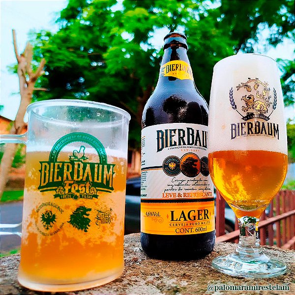 Cerveja Lager Bierbaum 600ml - Cervejaria Bierbaum | Treze Tílias - SC