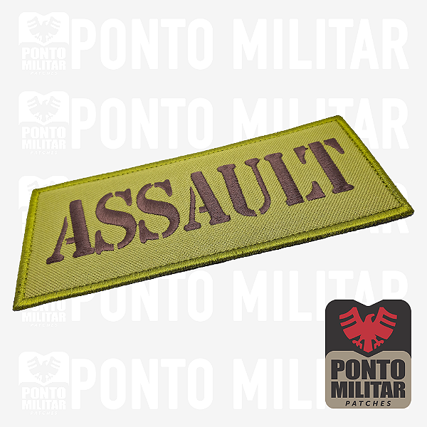 Assault Patch Costa Grande Bordado - Ponto Militar - Patches Militares Emborrachado e Bordados