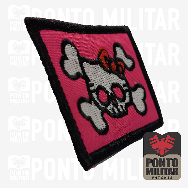 Bandeira Hello Kit Patch Bordado com Velcro - Patches Militares Emborrachado e Bordados