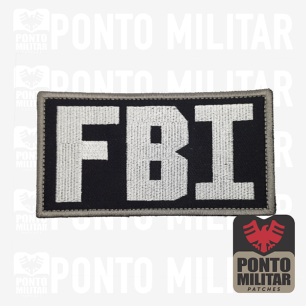 Emblema FBI Patch Bordado Costas 16x8,5cm - Ponto Militar - Patches ...
