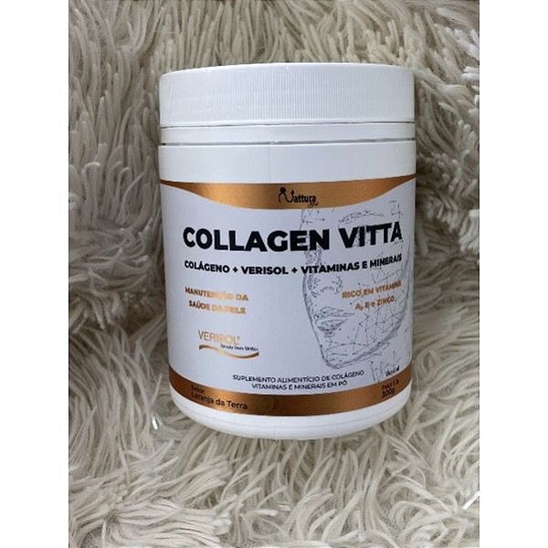 Collagen Vitta Ácido Hialurônico + Verisol 300g Sabor Laranja Da Terra ...