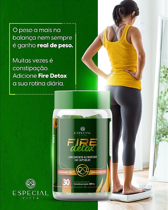Fire Detox 30 cápsulas - Especial Vittá