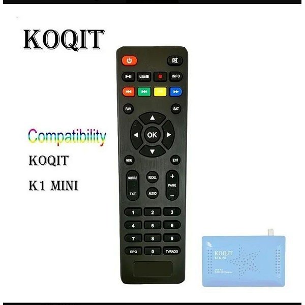 Controle Remoto para Koqit K1 Mini - Tudo Sobre Controle Remoto -Loja online de Controle Remoto