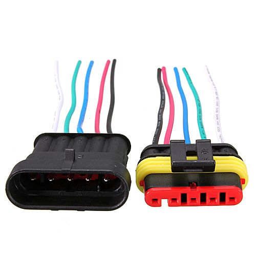 Conector com Cabo Automotivo Elétrico Selado A Prova D'água Macho ...