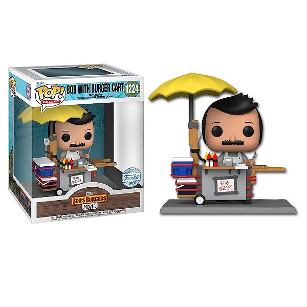 Funko Pop! Filme Bob's Burgers Bob with Burger Cart 1224 Excluso - Moça ...