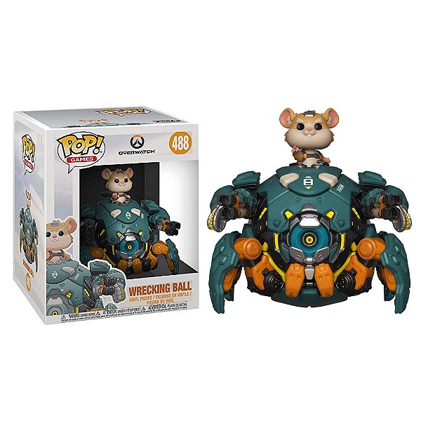 Funko Pop! Games Overwatch Wrecking Ball 488 Original Colecionavel ...