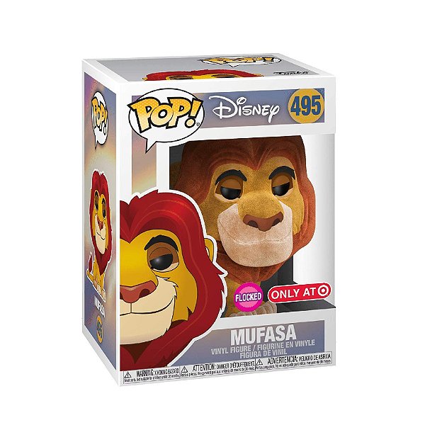 Funko Pop! Disney The Lion King Mufasa 495 Exclusivo Flocked - Moça do ...