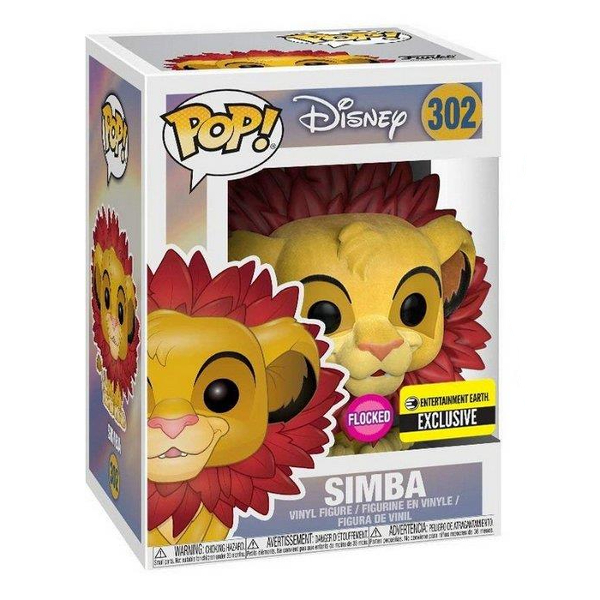 Funko Pop! Disney The Lion King Simba 302 Exclusivo Flocked Original ...