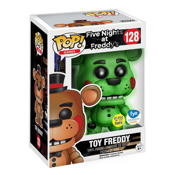 Funko Pop! Games Five Nights At Freddy's Toy Freddy 128 Exclusivo Glow ...