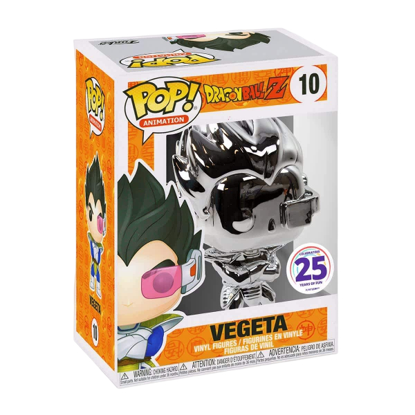 Funko Pop! Animation Dragon Ball Z Vegeta #10 Exclusivo Metallic - Moça ...
