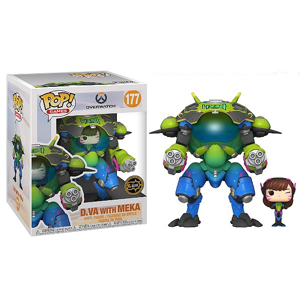 Funko Pop! Games Overwatch D.Va With Meka 177 Exclusivo Original - Moça ...