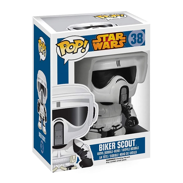 Funko Pop! Star Wars Biker Scout 38 Original Colecionavel - Moça do Pop ...