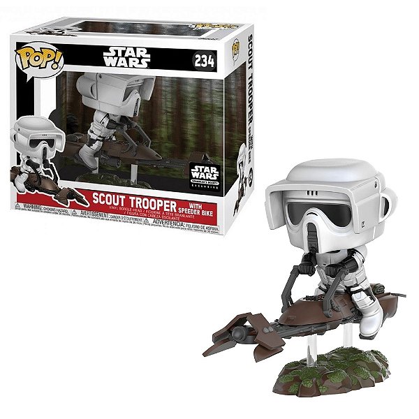 Funko Pop! Scout Trooper with Speeder Bike 234 Exclusivo Original ...