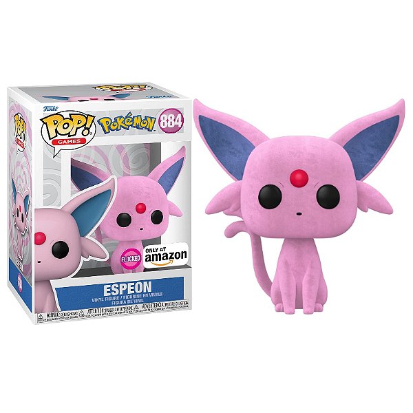 Funko Pop! Games Pokemon Espeon 884 Exclusivo Flocked Original - Moça ...