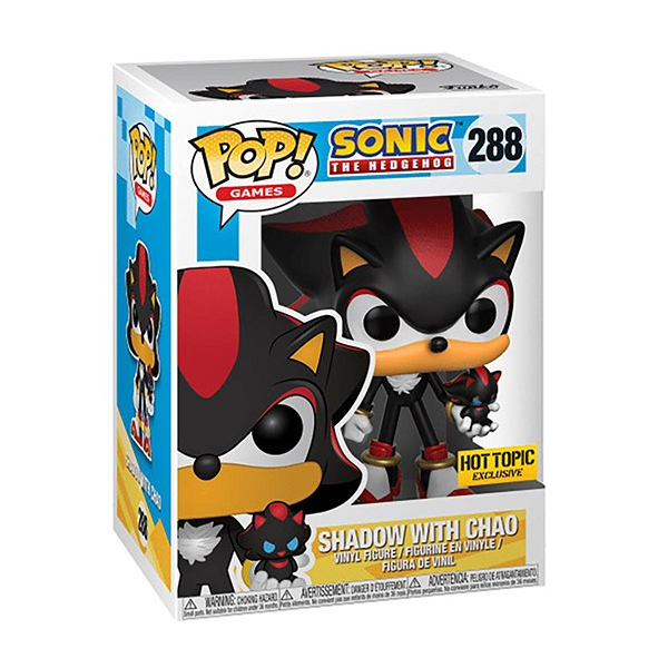 Funko Pop! Games Shadow with Chao 288 Exclusivo Original Colecionavel ...