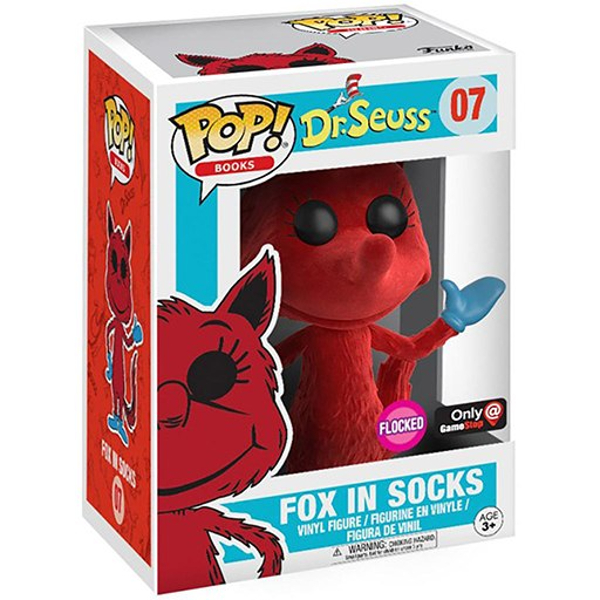 Funko Pop! Books Dr. Seuss Fox In Socks 07 Exclusivo Flocked Original ...